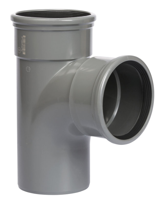 T stuk PVC riolering | Hulpstuk afvoer PVC en PP | KOMO