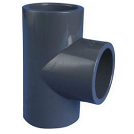 Druk PVC T-stuk 50 x 50 x 50mm 90° PN 16 | PVC24.nl